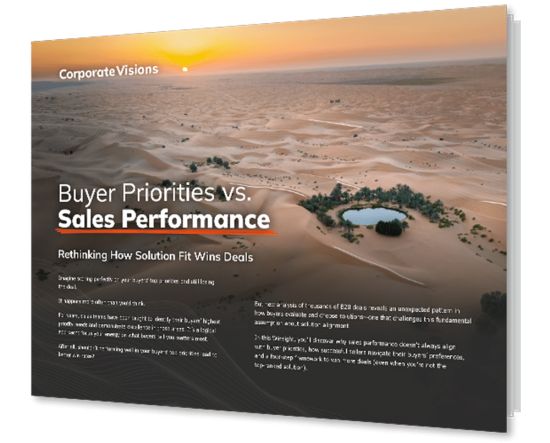 Buyer Priorities vs. Sales Performance: Rethinking How Solution Fit ...